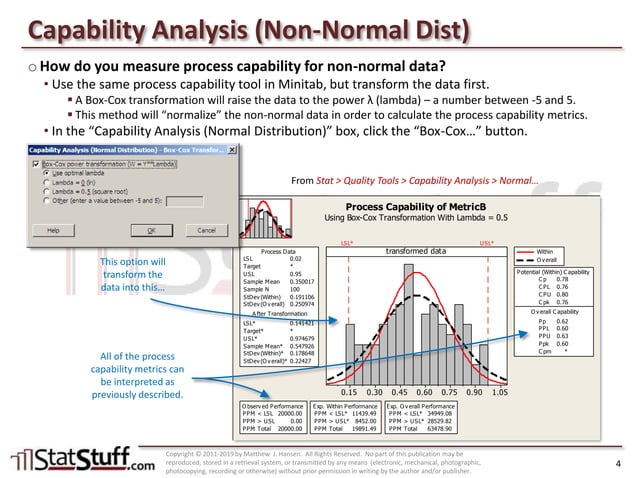 Process Capability: Step 5 (Non-Normal Distributions) | PPT