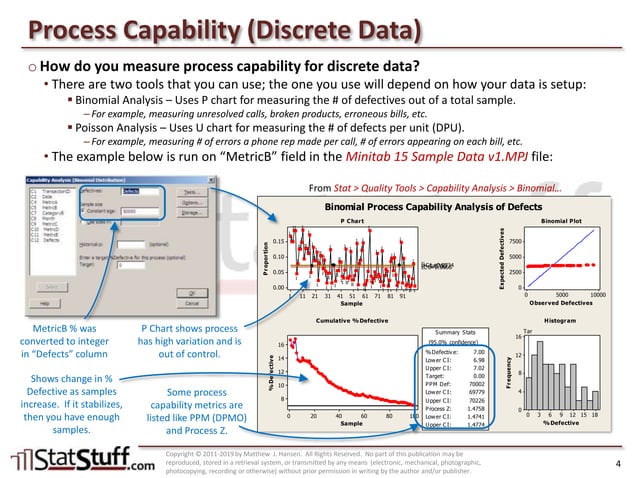 Process Capability: Step 6 (Binomial) | PPTX | Computer Software and Applications | Computing
