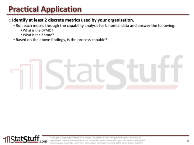 Process Capability: Step 6 (Binomial) | PPTX | Computer Software and Applications | Computing