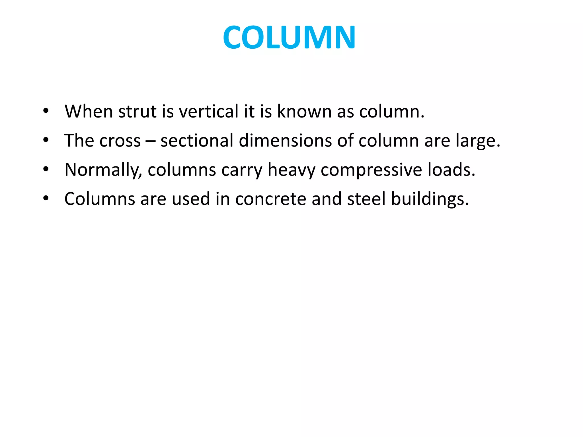 column and strut | PPTX