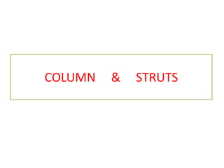 column and strut | PPTX