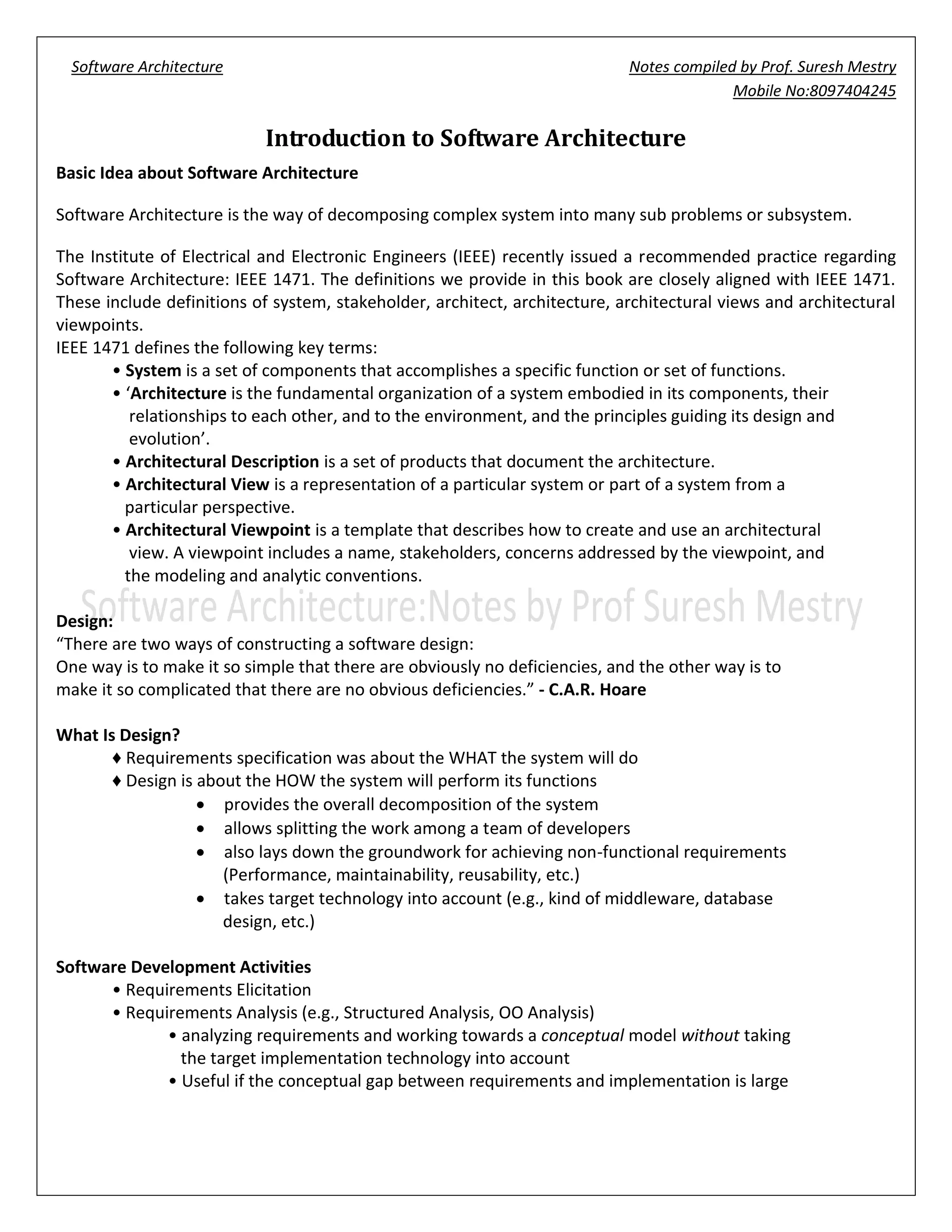 software architecture | PDF