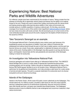 SA11 - Google Docs.pdf | Africa Travel | Travel Locations