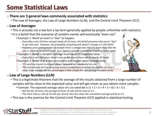 Hypothesis Testing: Statistical Laws and Confidence Intervals | PPT