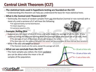 Hypothesis Testing: Statistical Laws and Confidence Intervals | PPT