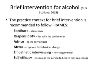 How to do brief intervention | PPTX
