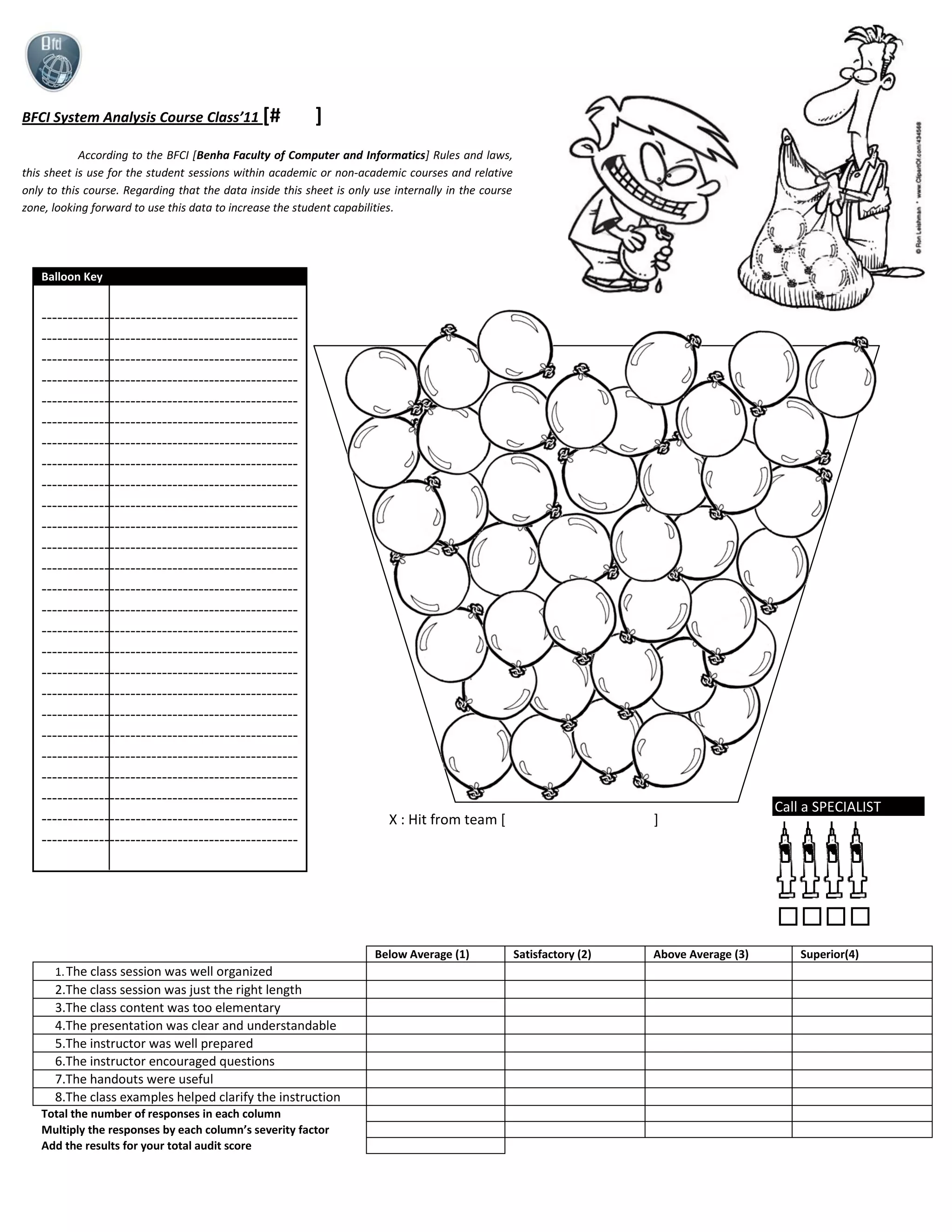 BFCI - System Analysis - Session Work Sheet 2 | PDF | Education