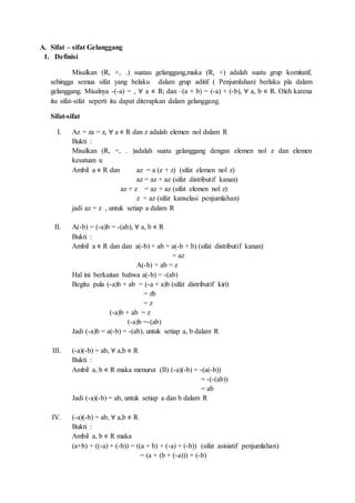 Struktur Aljabar Doc | DOCX