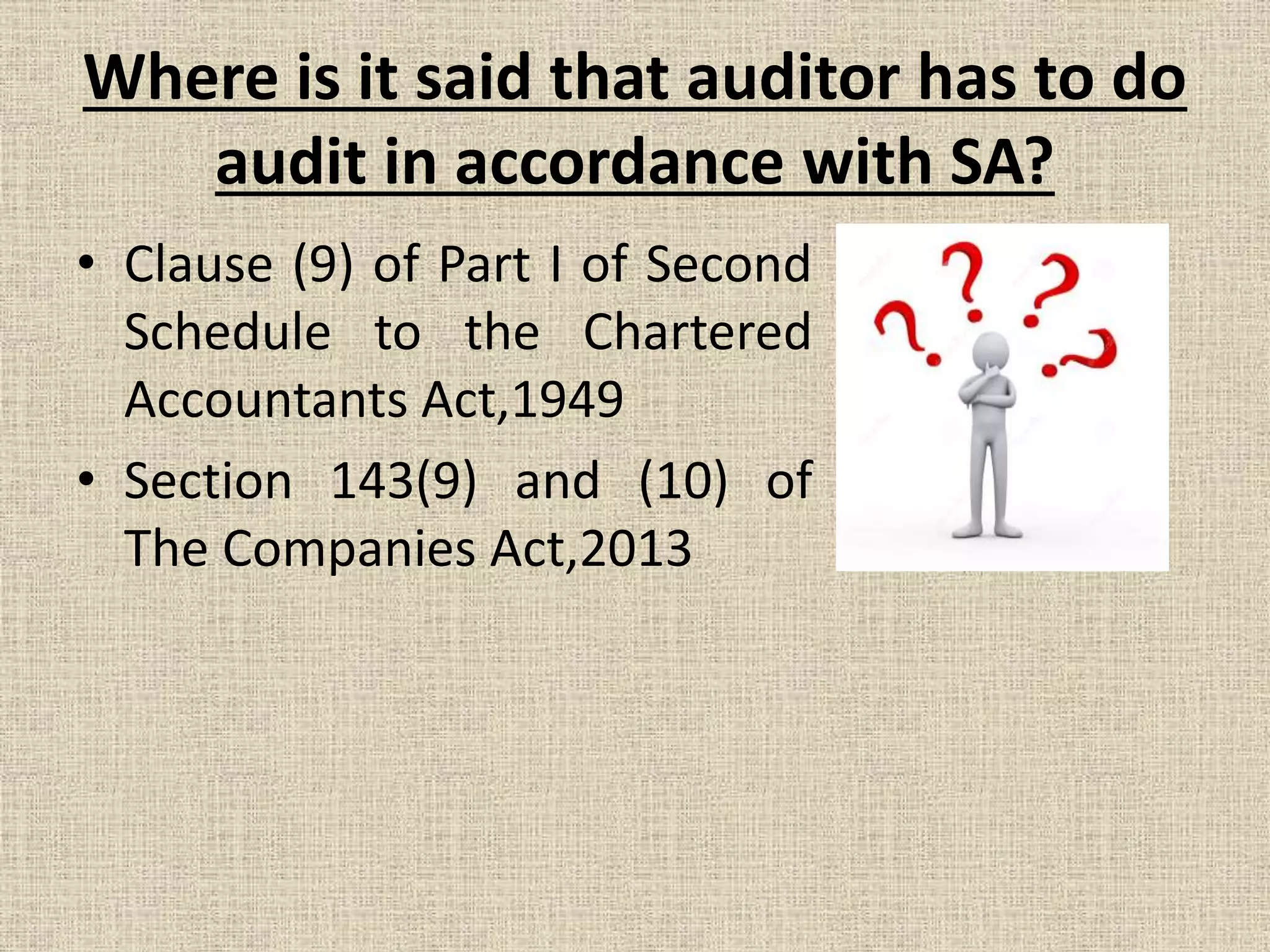 Std. of Audit SA 200 & 210 | PPTX
