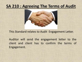 Std. of Audit SA 200 & 210 | PPTX
