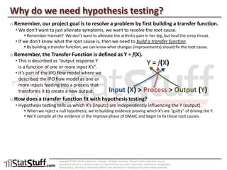 Hypothesis Testing: Central Tendency – Non-Normal (Compare 1:1) | PPT