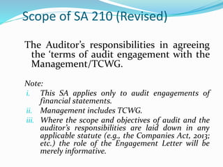 Agreeing the Terms of Audit Engagement | PPTX