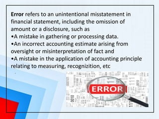 Auditor detection of fraud | PPTX