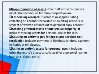 Auditor detection of fraud | PPTX