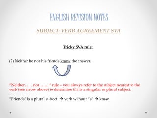 Sa2 english revision notes | PPTX | Educational Assessment | Education