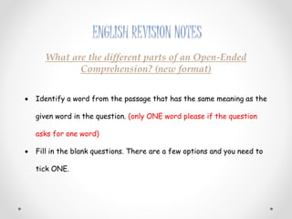 Sa2 english revision notes | PPT