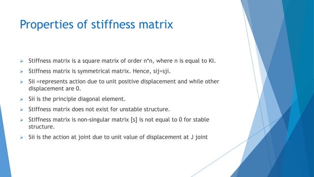 Stiffness Matrix | PPTX