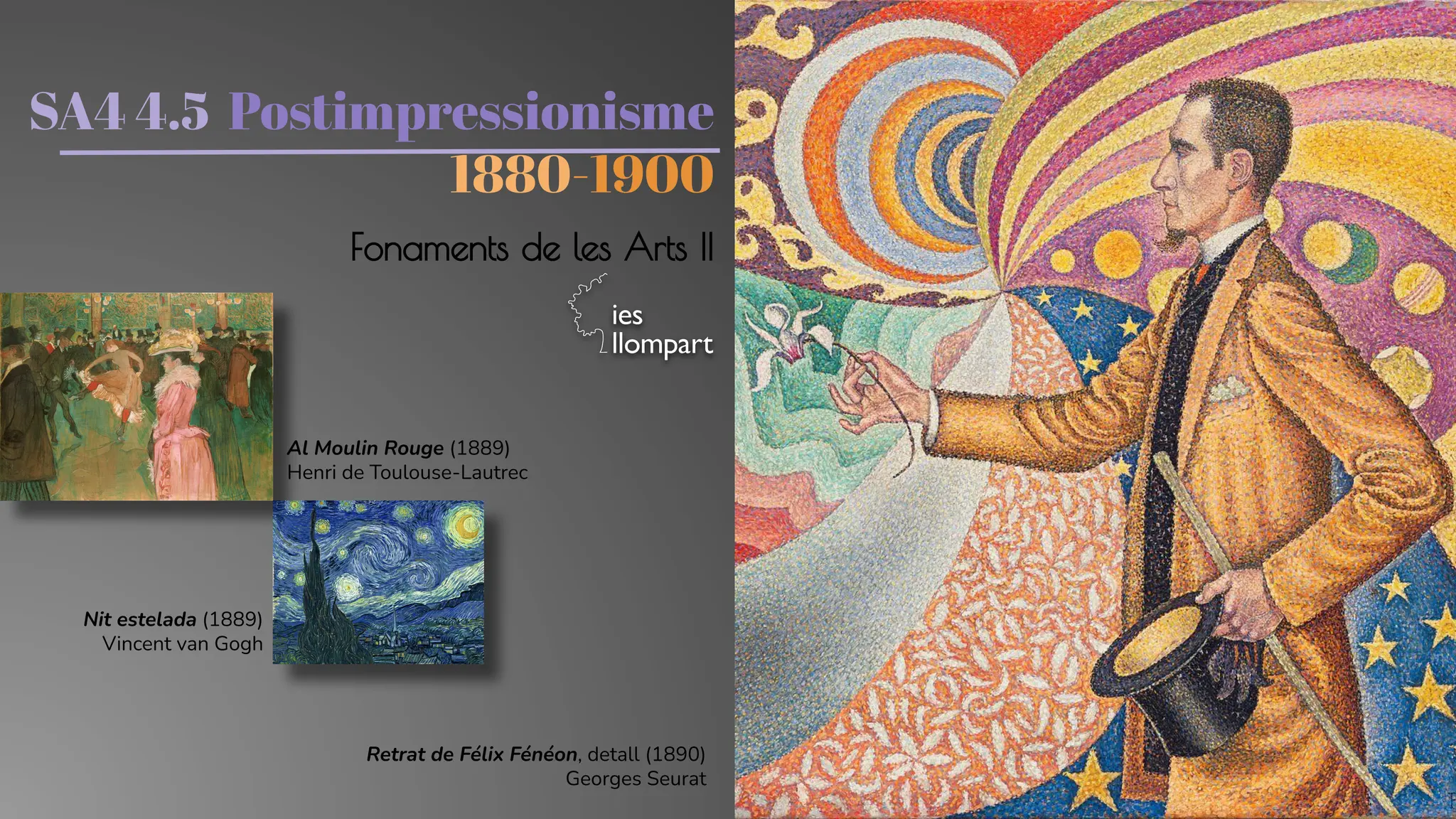 SA4 4.5 El Postimpressionisme. L'art del darrer quart del segle XIX | PPT