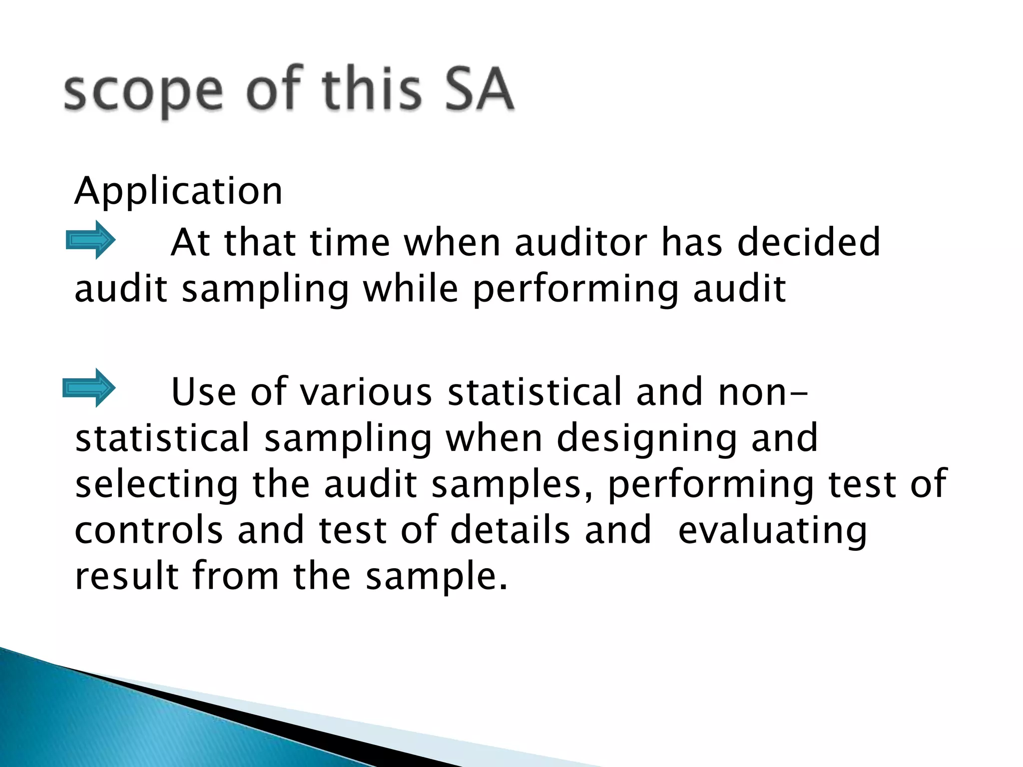 SA 530 Audit Sampling | PPTX