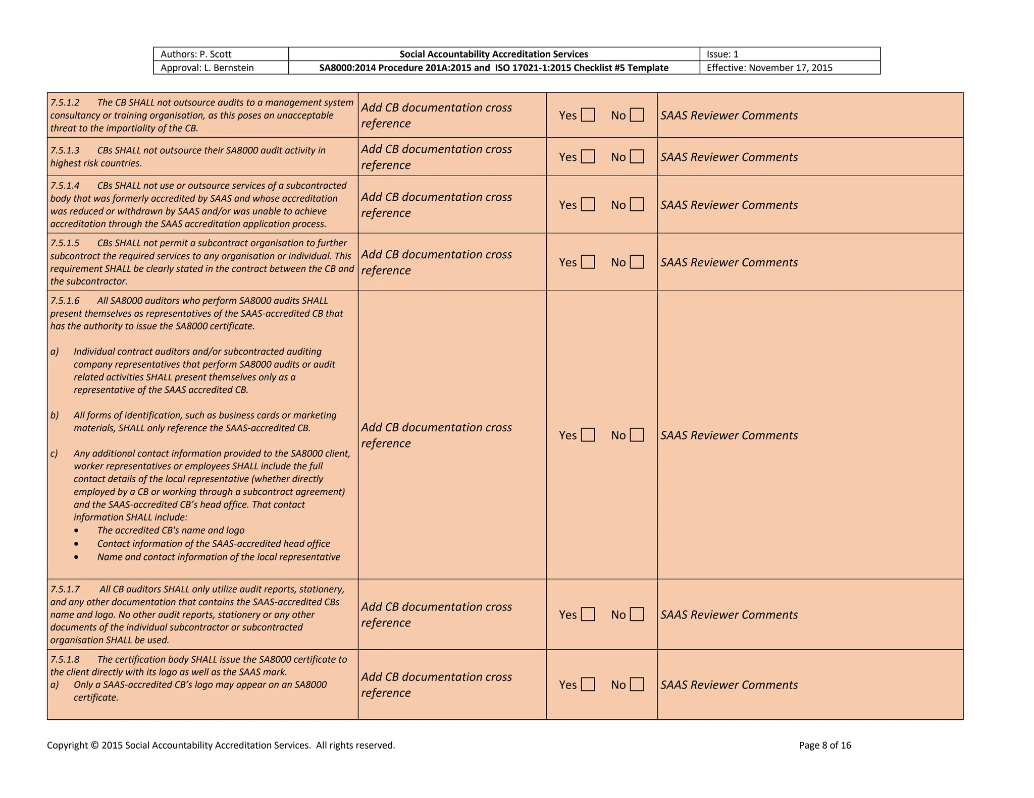 SA8000 certification standard and Checklist_5.docx