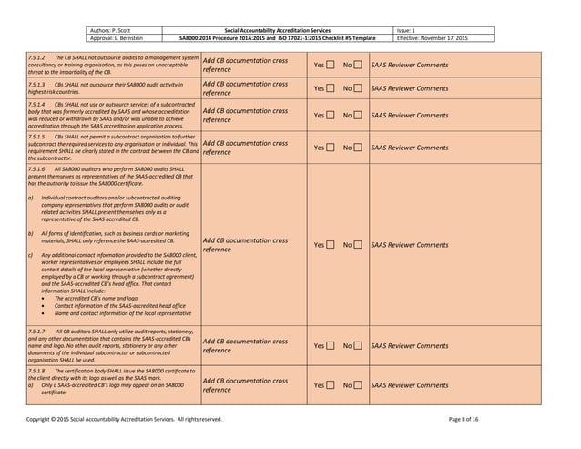 SA8000 certification standard and Checklist_5.docx
