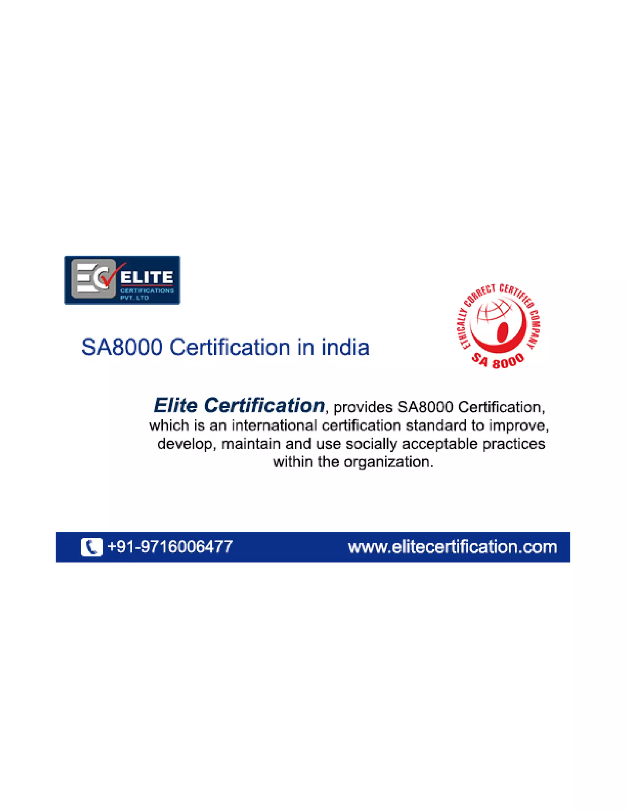 Sa8000 certification in_india | PDF | Business | Business and Finance