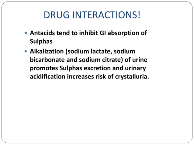 Antibiotic sulphonamides and potientiate sulpha history,classification ...