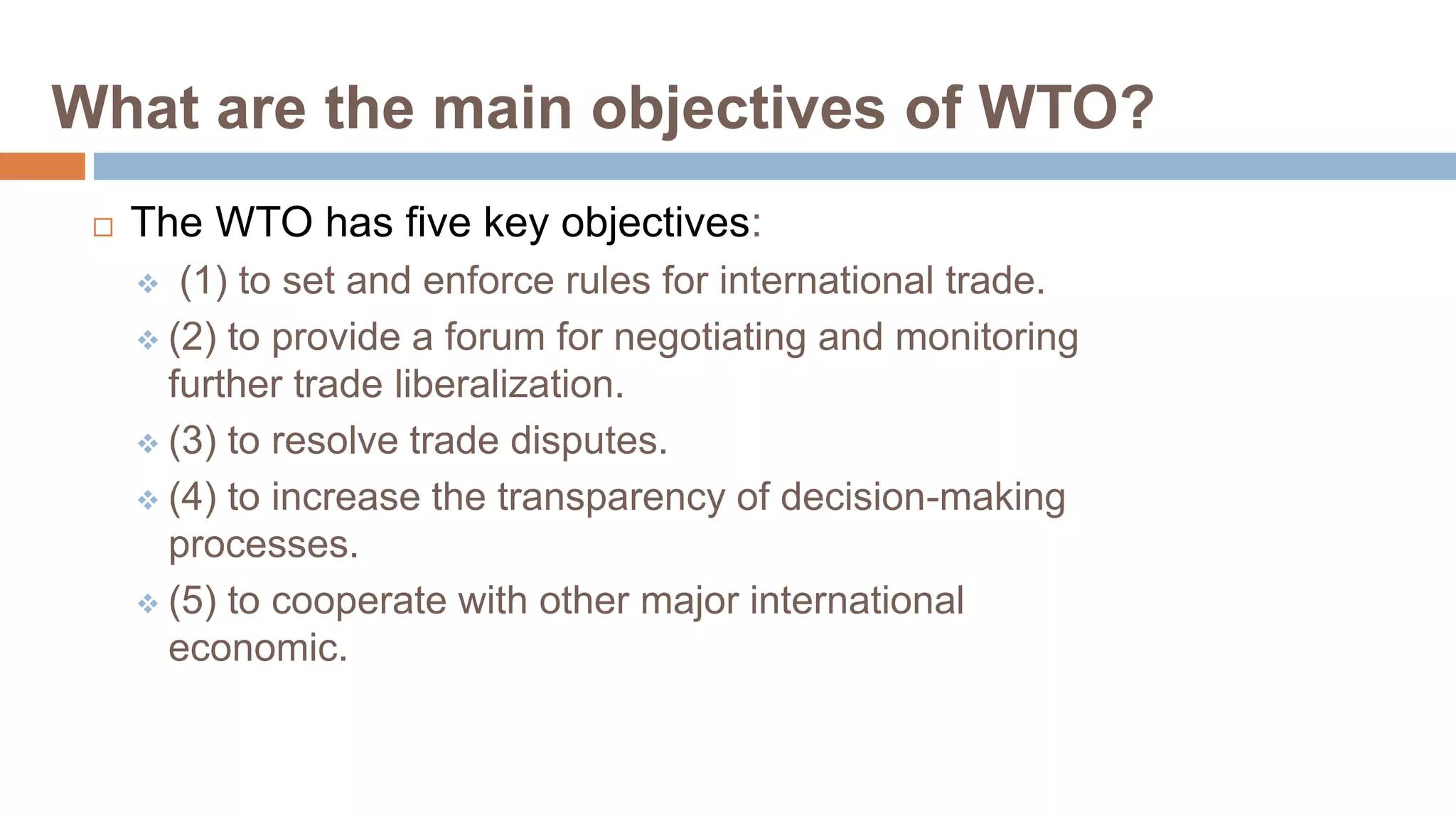 World Trade Organization (WTO) | PPT