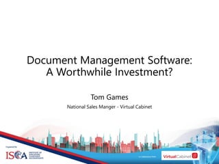 Document Management Software, a Worthwhile Investment? | PPT