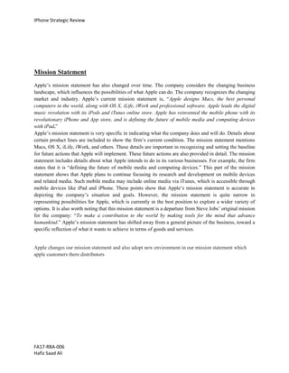 Apple Introduction and Mission and vission | PDF