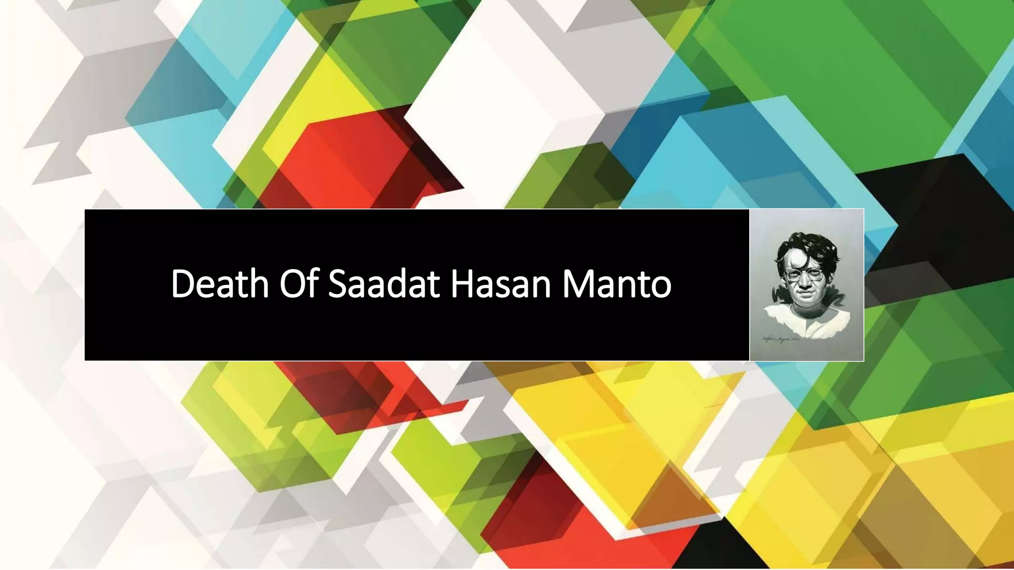 Saadat hasan manto | PPTX