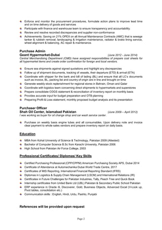Saadat Hussain Resume | PDF