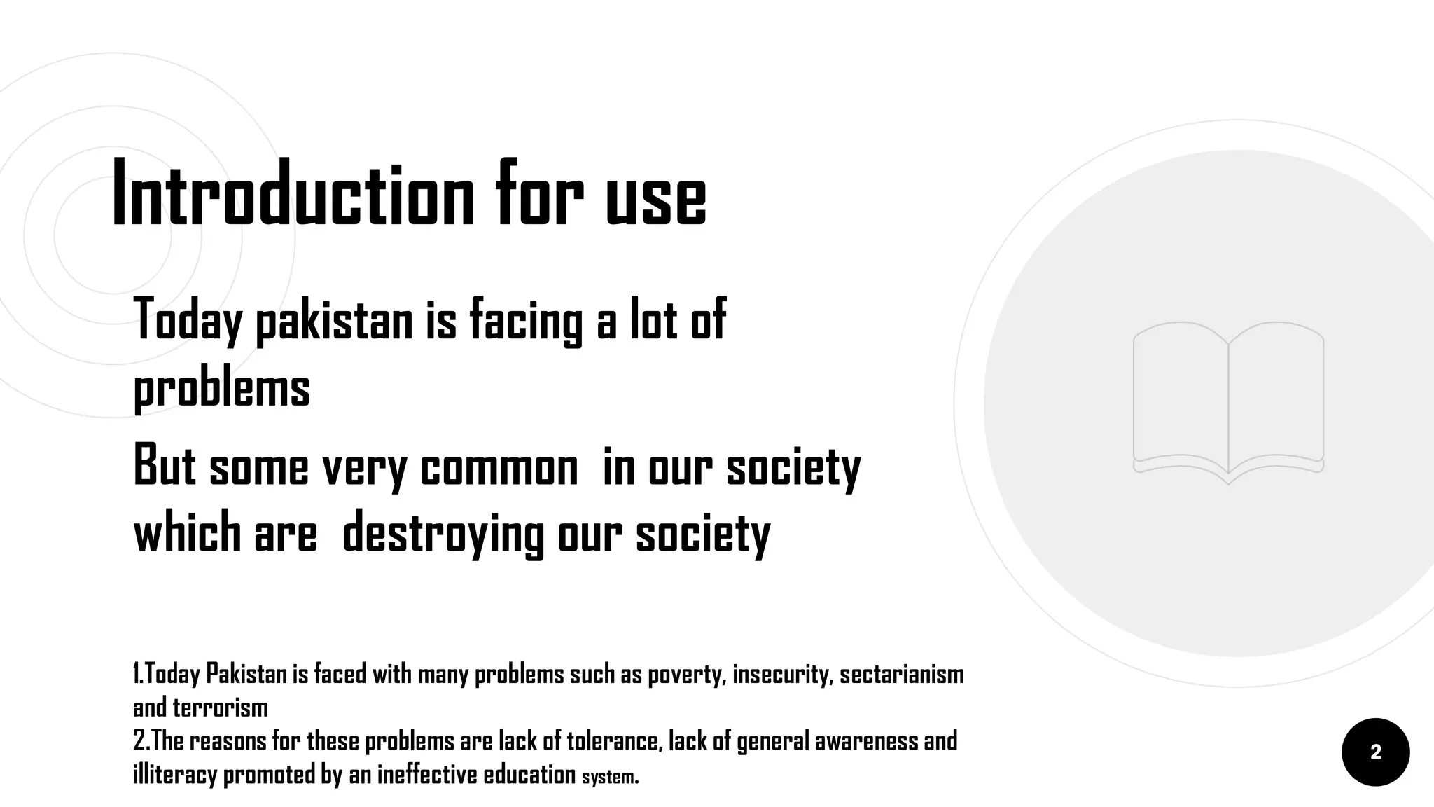 Problems Of Pakistan and Their Solutions | PPT