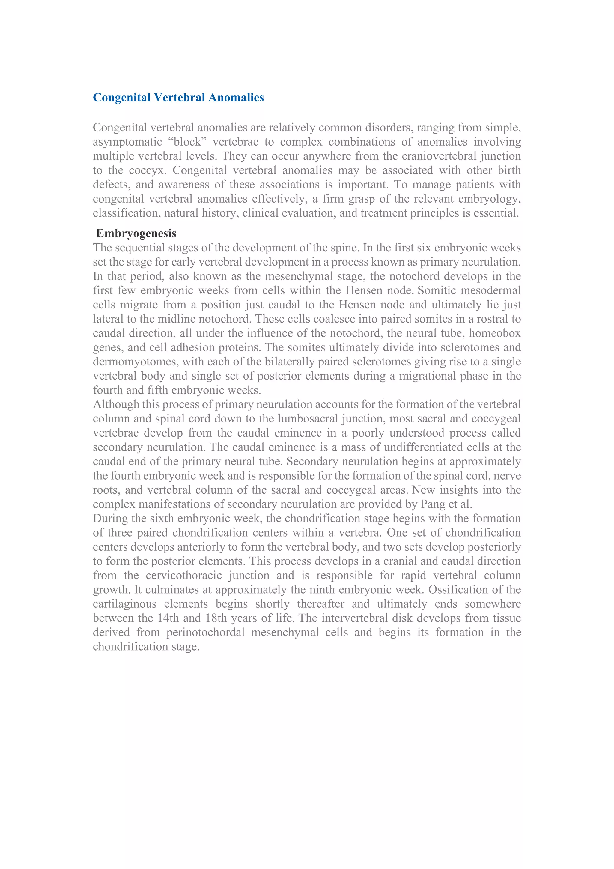 abnormal of vertebral column | PDF