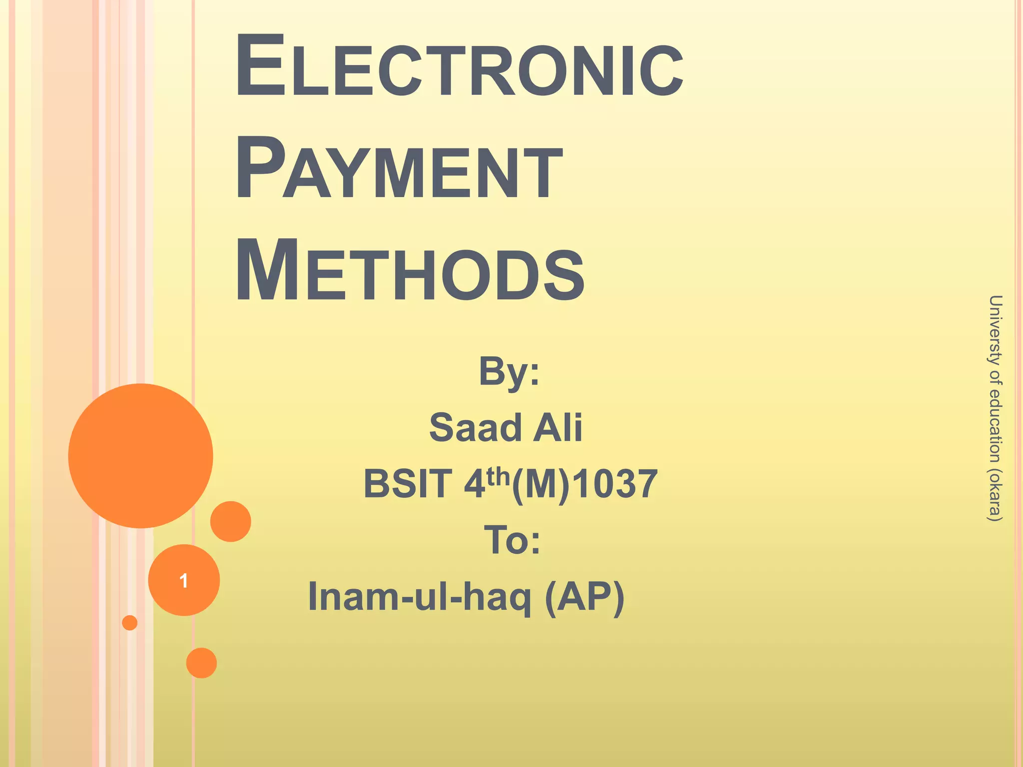 ePayment Methods | PPT