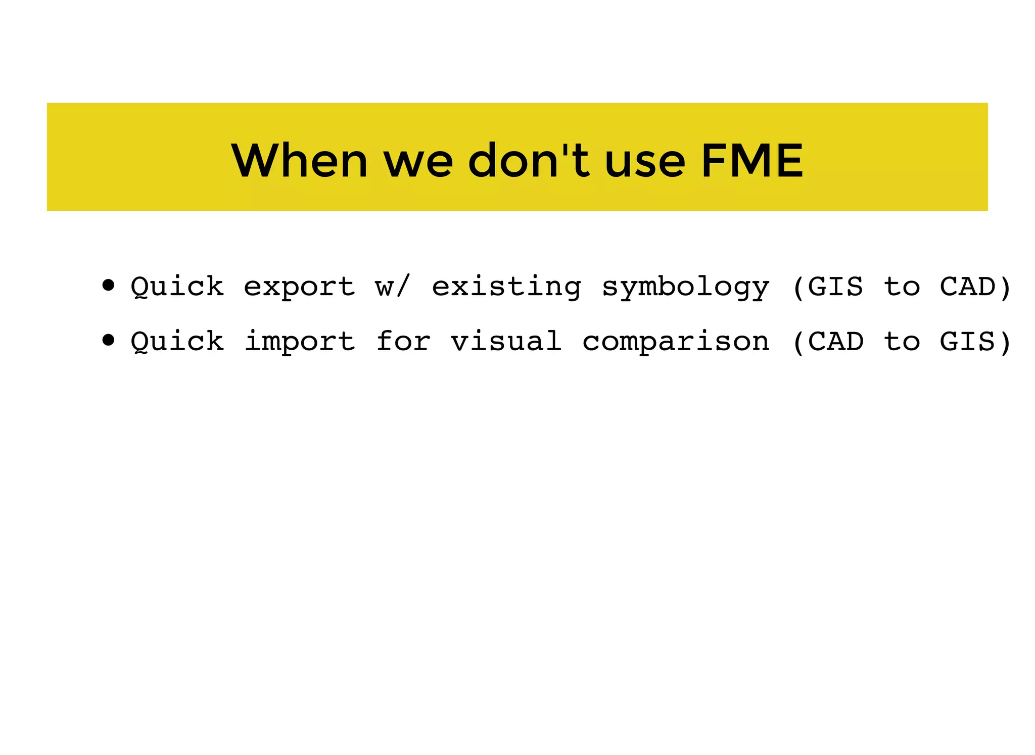 GIS/CAD workflows with FME | PDF