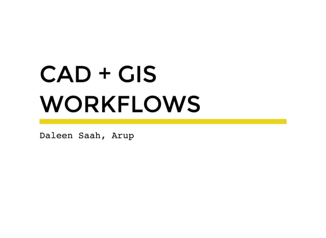 GIS/CAD workflows with FME | PDF