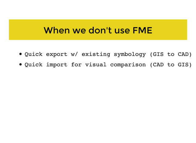 GIS/CAD workflows with FME | PDF