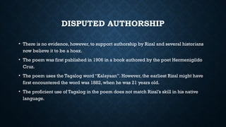 Presentation about Sa Aking Mga Kabata.pptx