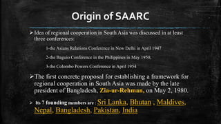 SAARC and Role of Pakistan in SAARC | PDF