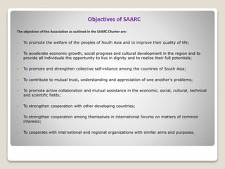 South Asian Association for Regional Cooperation (SAARC) | PPTX