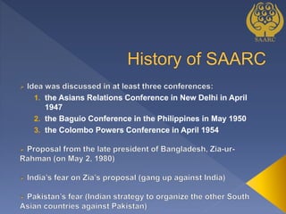 Presentation on SAARC | PPT