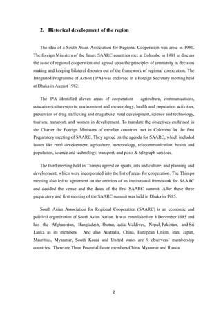SAARC | PDF