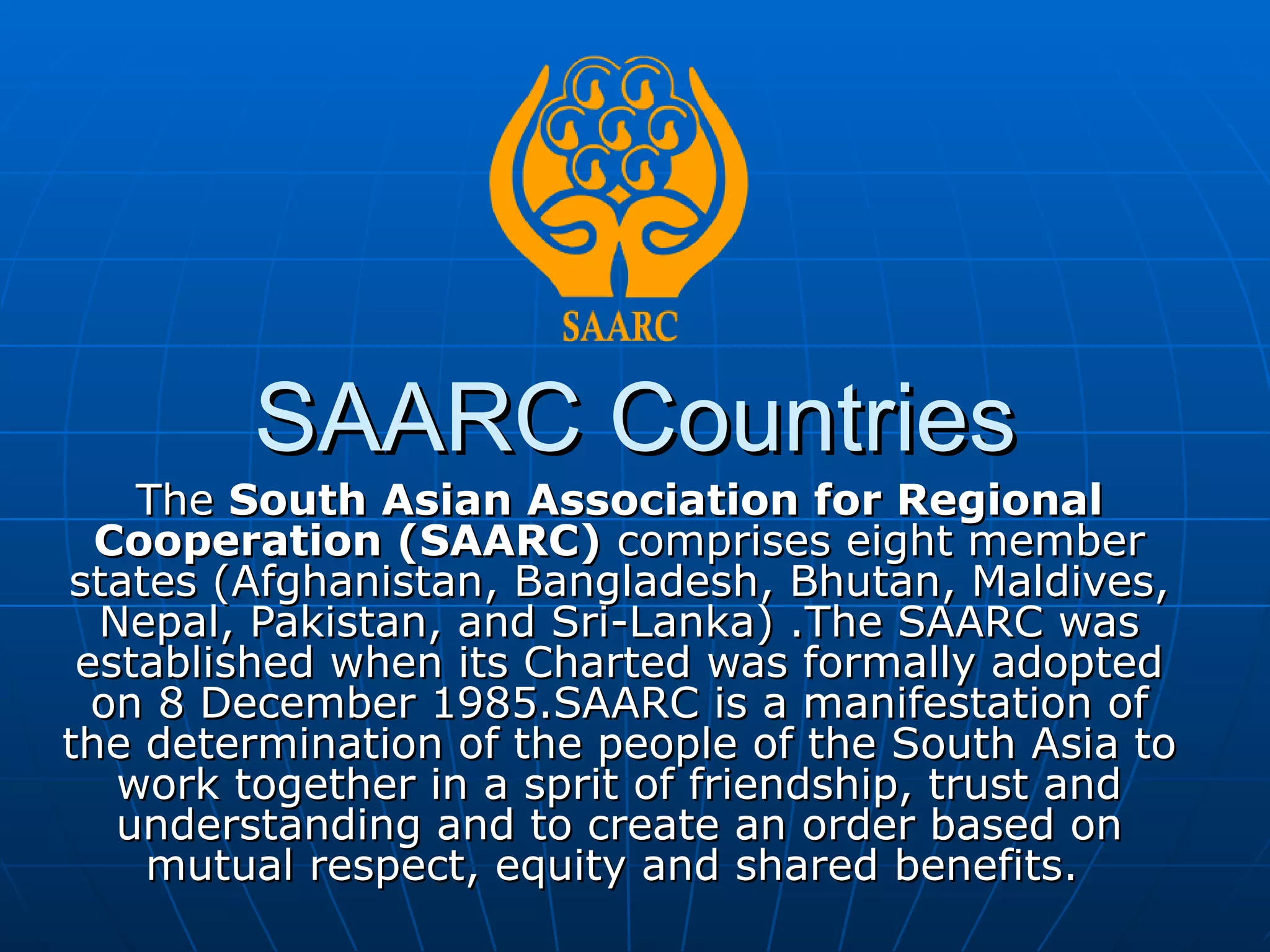 Saarc countries details | PPT