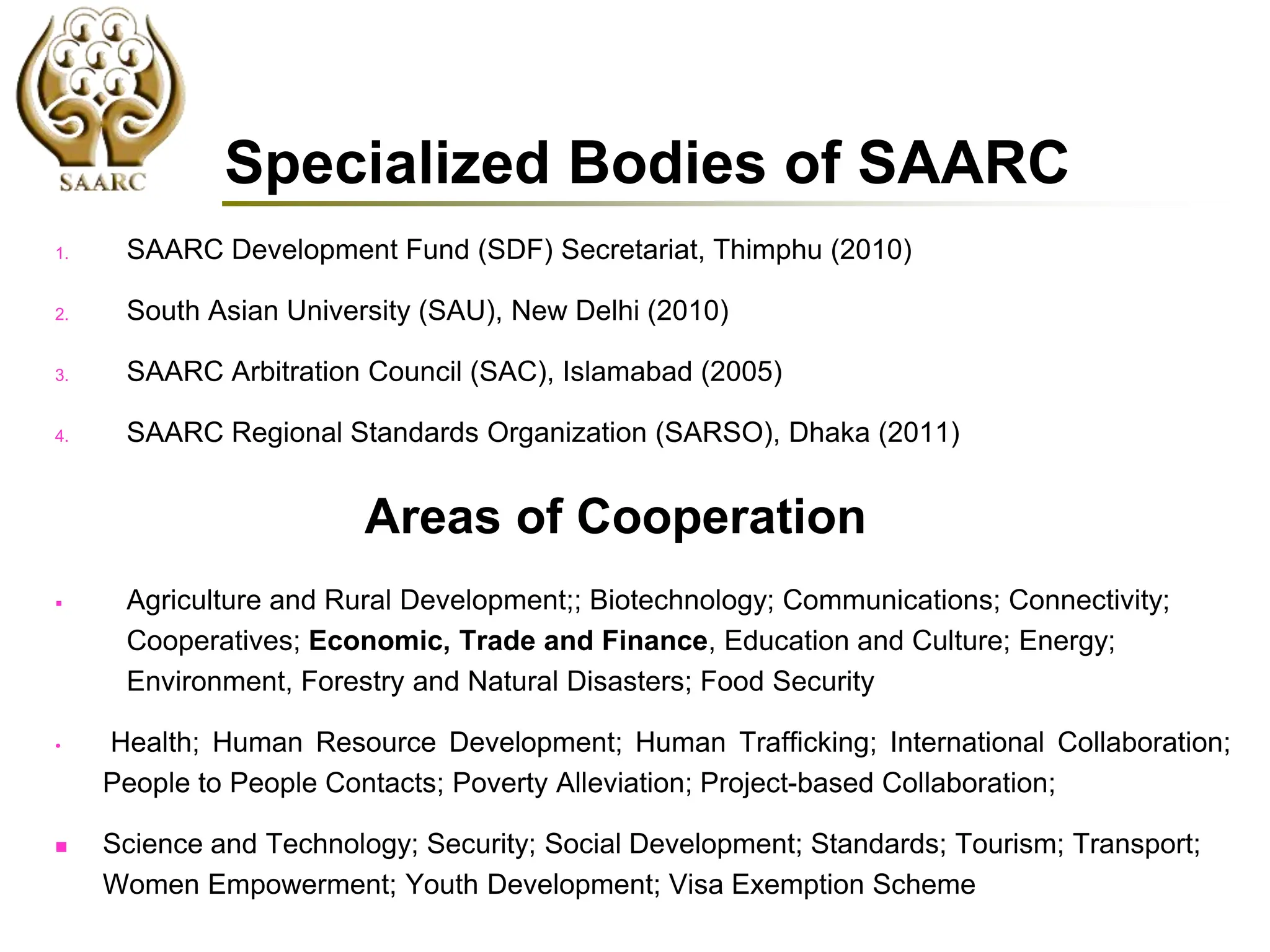 saarc literature member and observation.pptx | Economy | Business and Finance