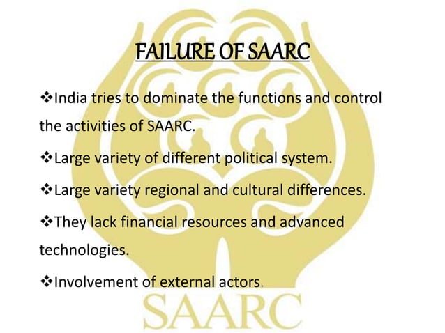 Saarc | PPTX | Political Issues & policy | Politics