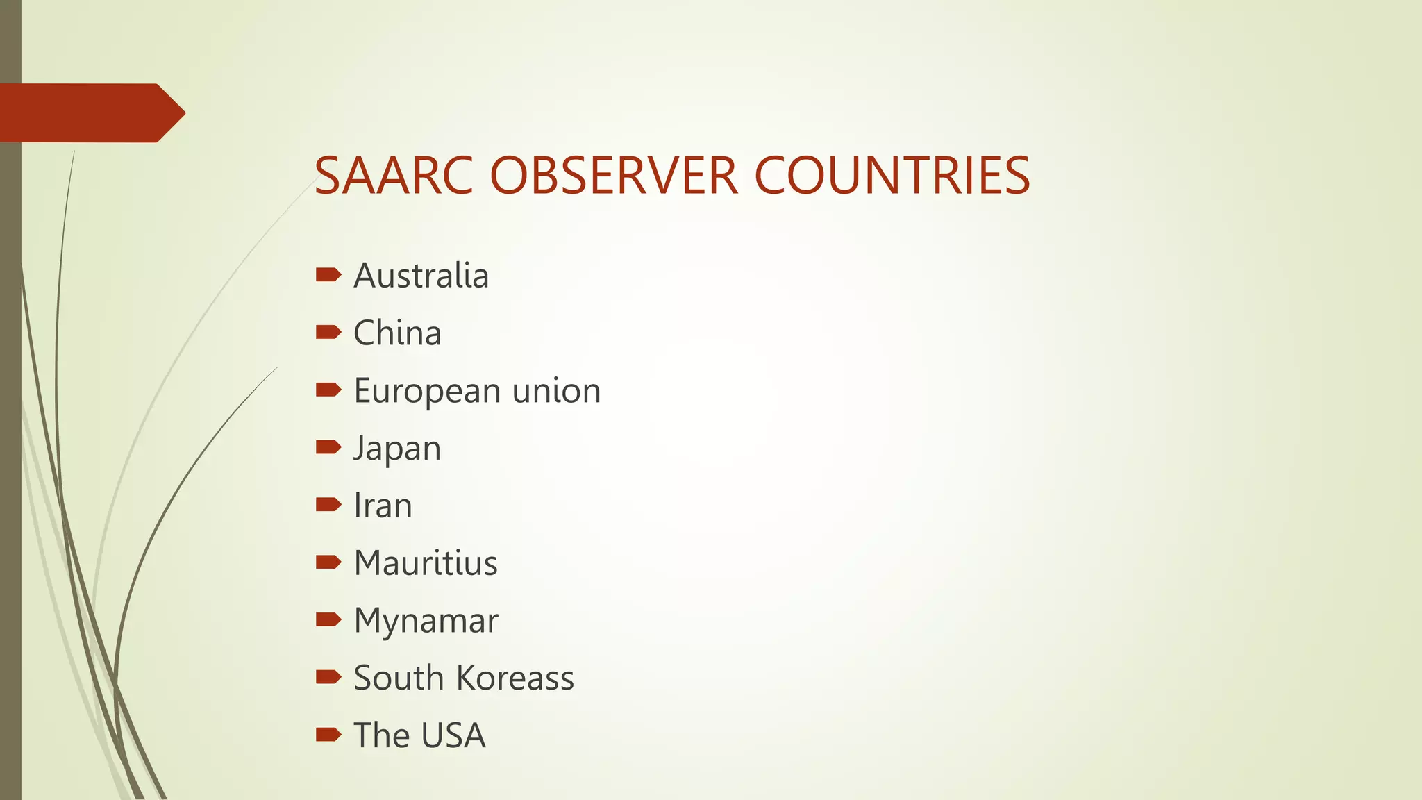 SAARC( SOUTH ASIAN ASSOCIATION FOR REGIONAL CO-OPERATION.pptx