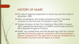 SAARC( SOUTH ASIAN ASSOCIATION FOR REGIONAL CO-OPERATION.pptx