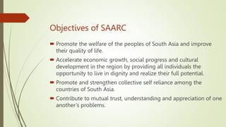 SAARC( SOUTH ASIAN ASSOCIATION FOR REGIONAL CO-OPERATION.pptx