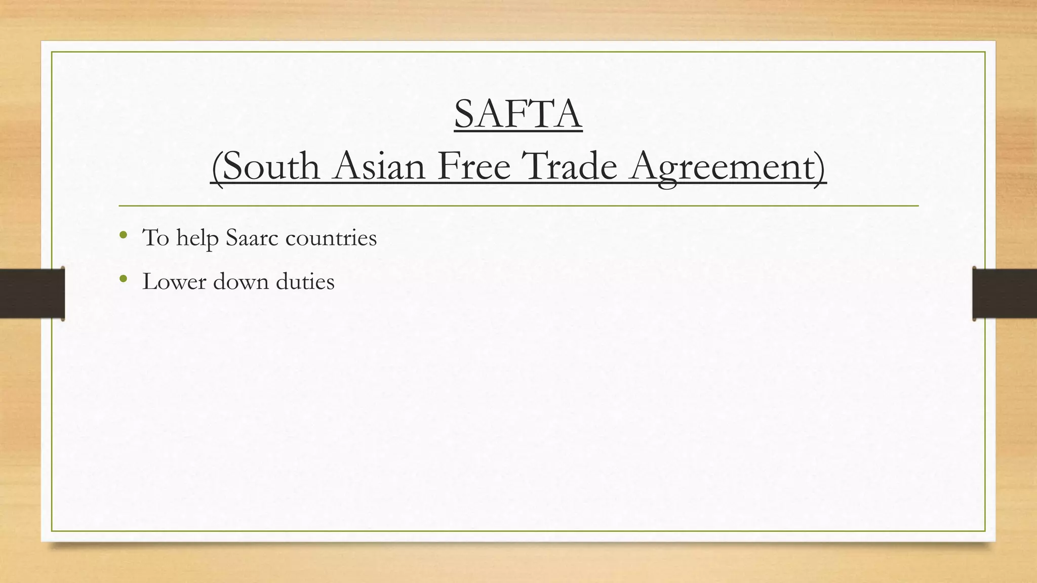 Saarc (south asian association for regional cooperation | PPT